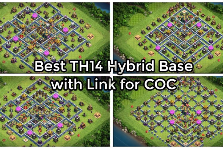 Best TH14 Hybrid Base with Link for CoC - 2024