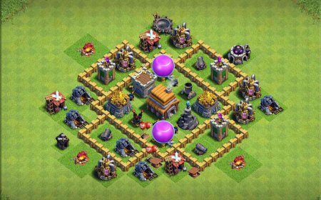 TH5 CoC Base Farming #7 - Town Hall Base Link, Capital Layouts