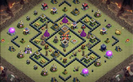 Clash Of Clans TH8 War Base #10 - Links for Town Hall and Clan Capital