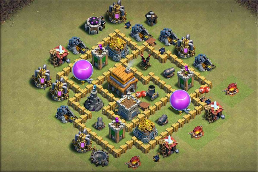 CoC TH5 Best Base #10 - Town Hall Base Link, Capital Layouts