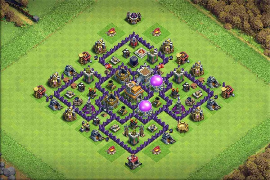Top TH7 Farming Layout for Resource Protection - ClashCodes