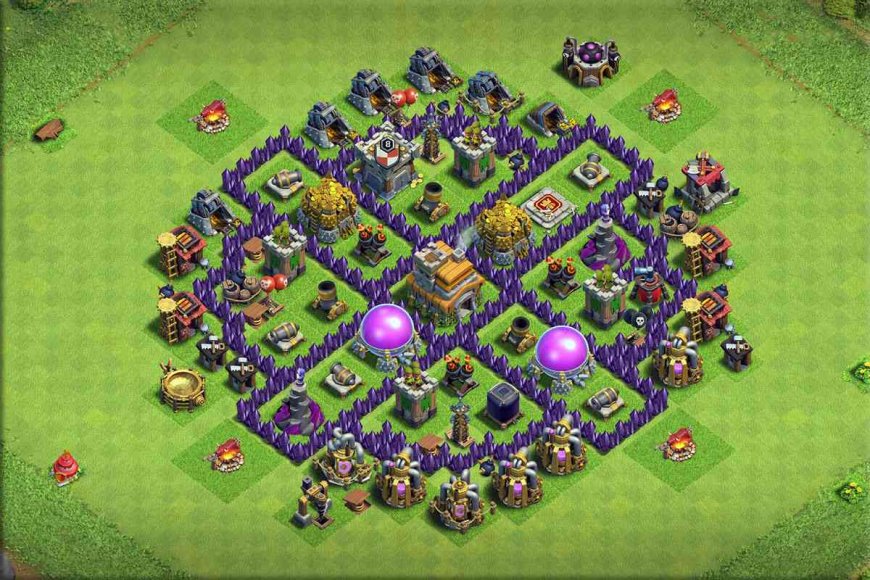 Top TH7 Base for Complete Resource Protection - ClashCodes