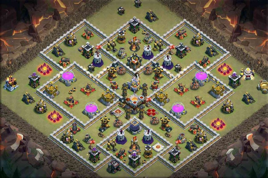 Best TH11 War Base Layout with Link | Anti 2 Star - Town Hall Base Link ...