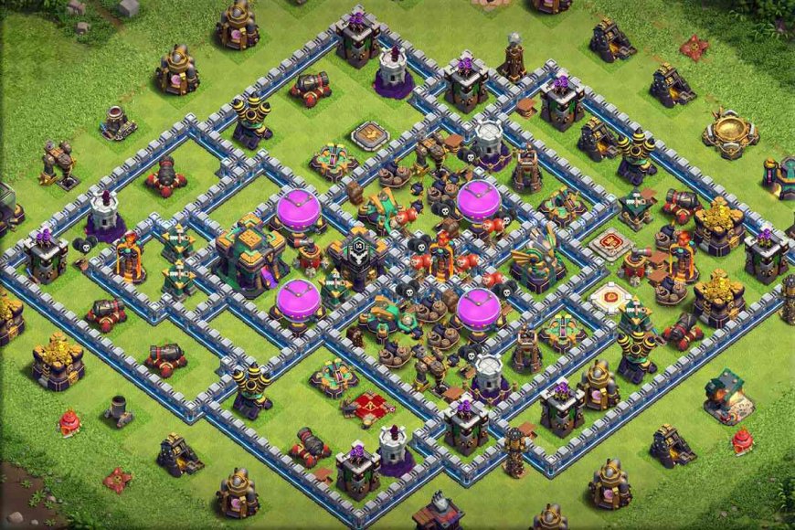 TH14 Trophy Base New Update - Elite Defense - 2025
