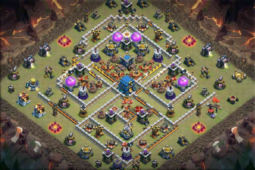 CoC TH12 War Base #5 - Links for Town Hall and Clan Capital