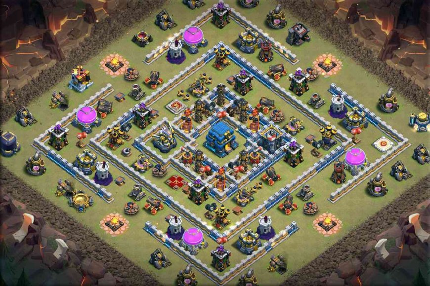 Anti-Witch TH12 War Base for Ultimate Defense - 2025