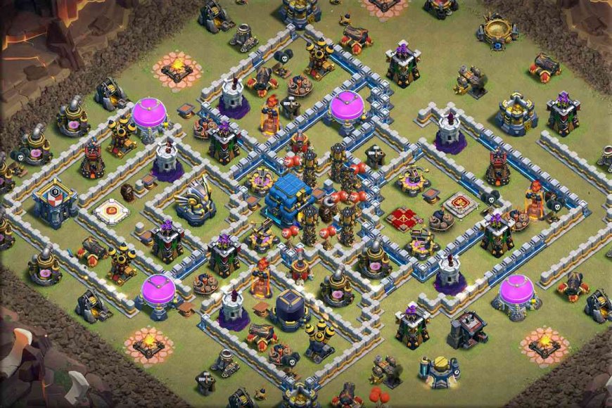 Powerful TH12 War Base Design Without Eagle - ClashCodes