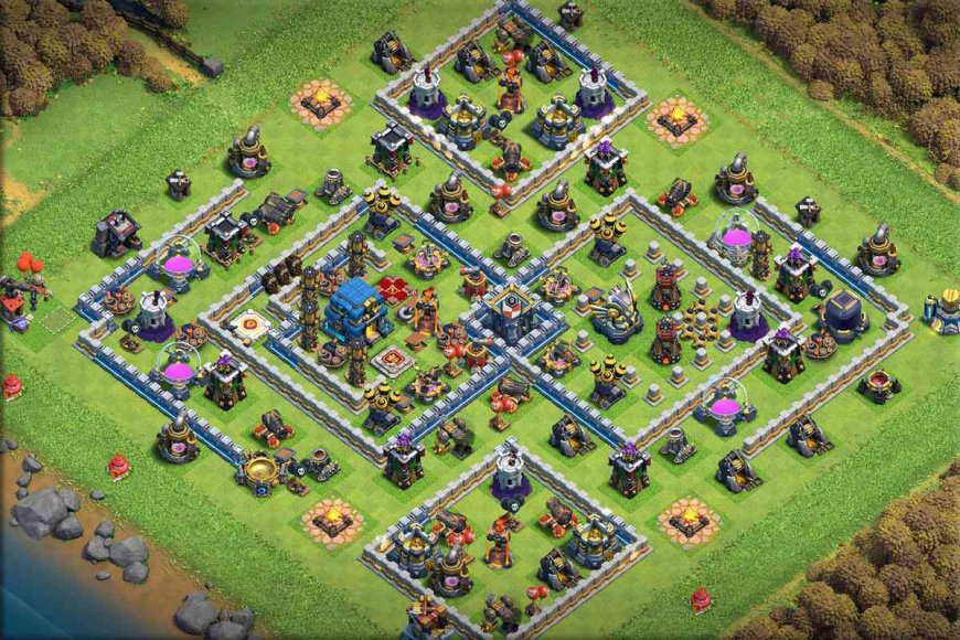 Unbeatable TH12 Hybrid Base for Best Defense - ClashCodes