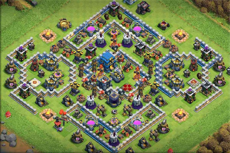 Best TH12 Hybrid Farming Base for Loots - 2025