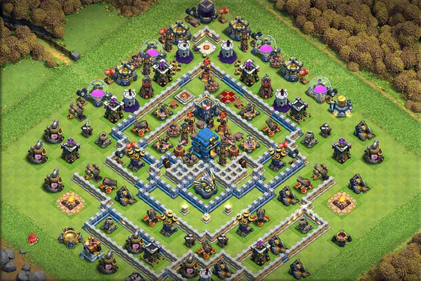 Legendary CoC TH12 Hybrid Base for Strong Protection - ClashCodes