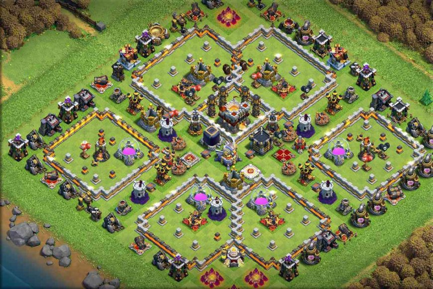 TH11 Trophy Base Anti Electro Dragon Layout - 2025
