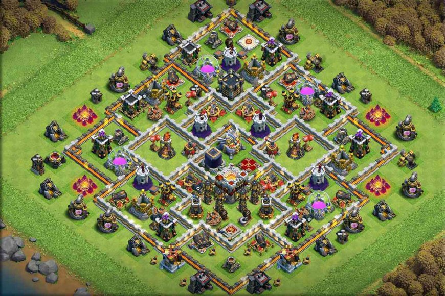 High-Performance TH11 Farming Base for CoC - ClashCodes