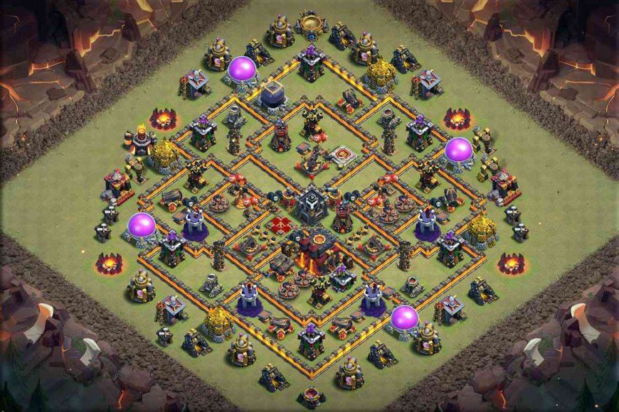 Best TH10 Base - War | Anti 2 Star Layout - Clash of Clans - 2025