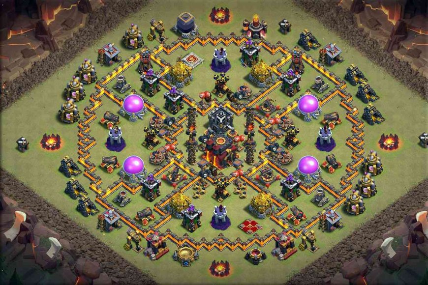 Highest Rated TH10 War Base for CoC - 2025