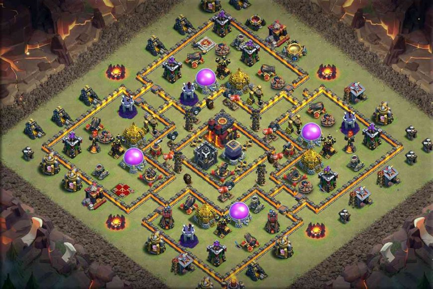 Hard to Beat TH10 Base Layout for Defense - 2025