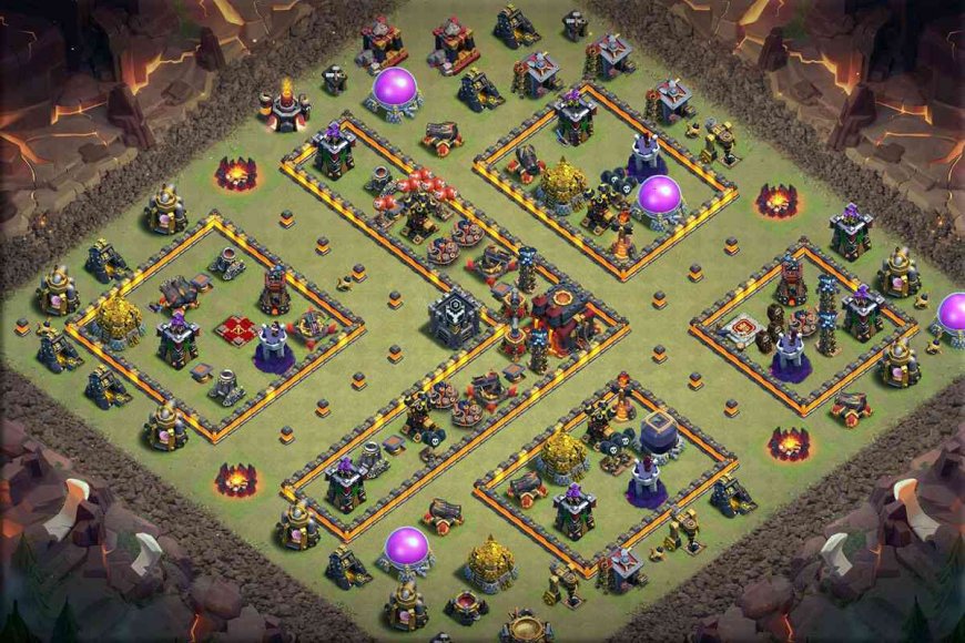 Top TH10 War Base Against Electro Dragons - ClashCodes