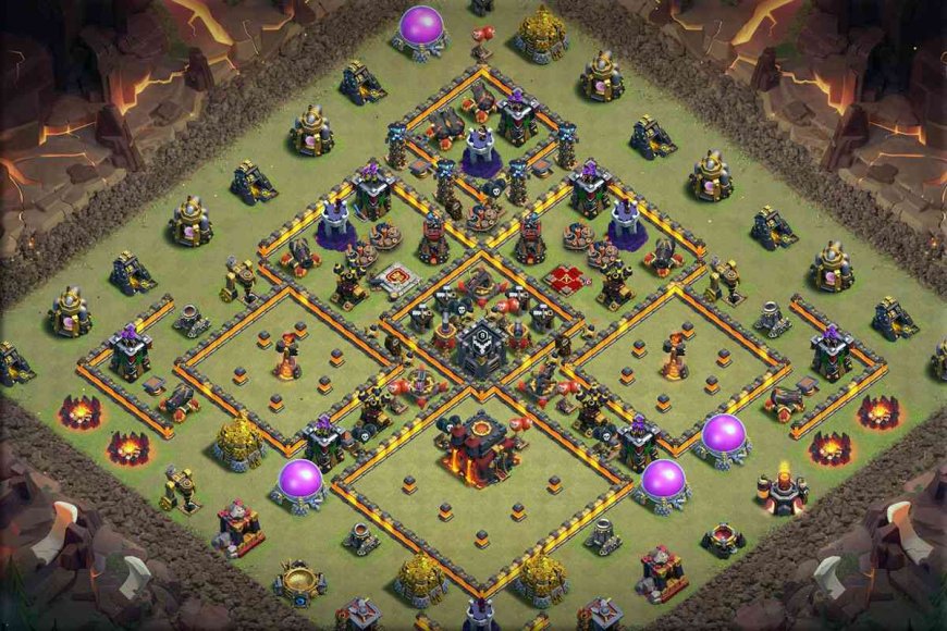Best TH10 War Base for Competitive Play - 2025