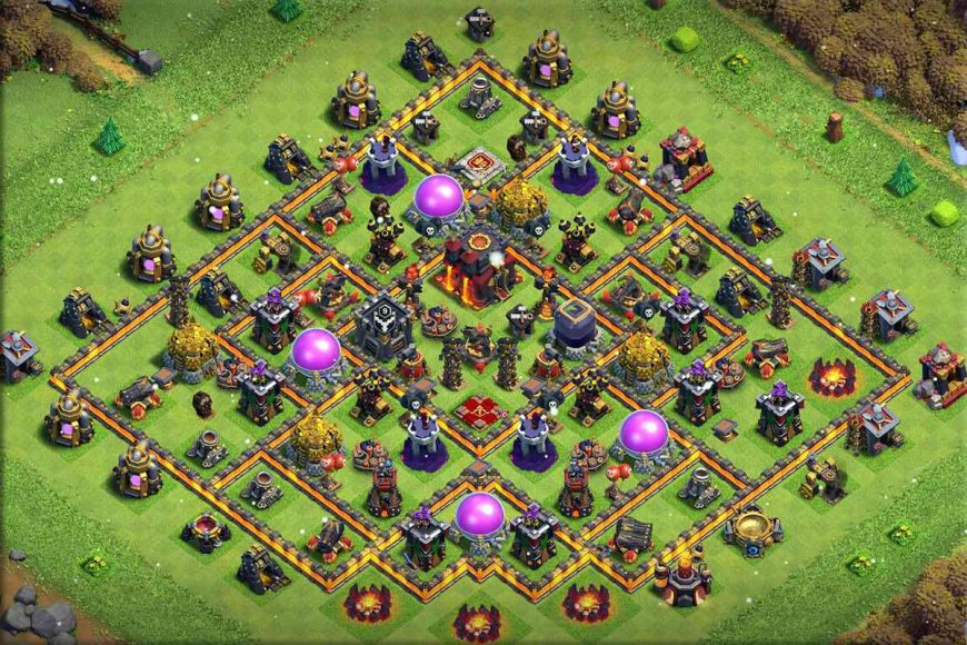 Top Tier TH10 Base for Resource Protection - 2025