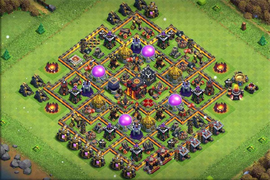 Highly Effective TH10 Farming Base Design - ClashCodes