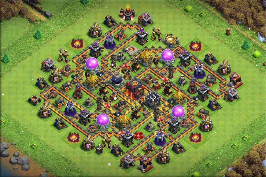 Unbeatable TH10 Base for Trophy Defense - 2025