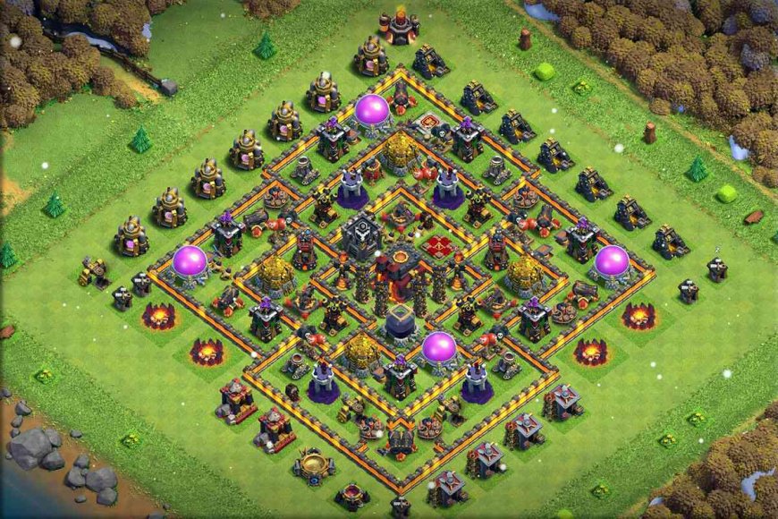 Exceptional Base Layout for TH10 Trophy Defense - 2025