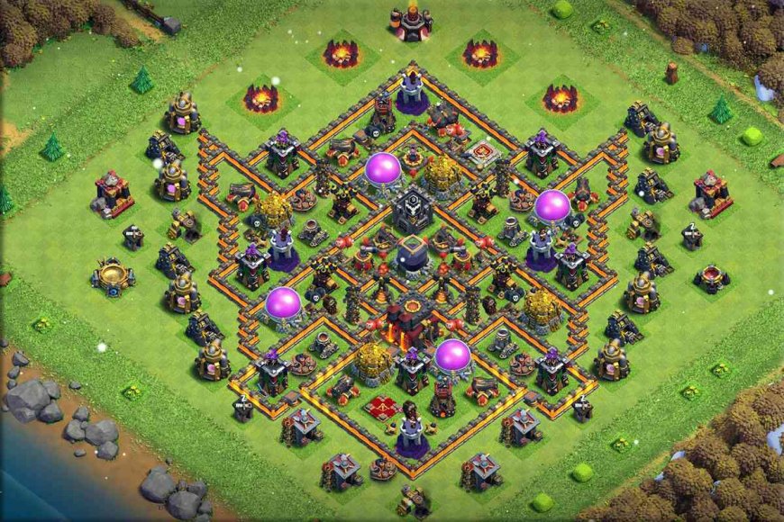 CoC TH10 Base Designed for Strategic Defense - 2025