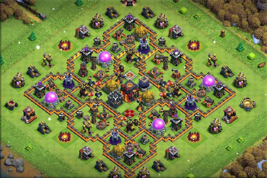 Top TH10 Hybrid Base Link for Home Village - ClashCodes