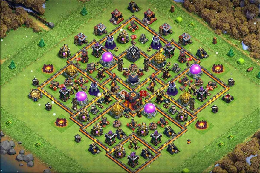 Exceptional TH10 Hybrid Base Design for All Players - 2025