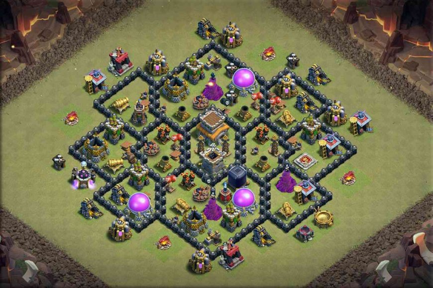 Top TH8 Base Layout for War Domination - 2025
