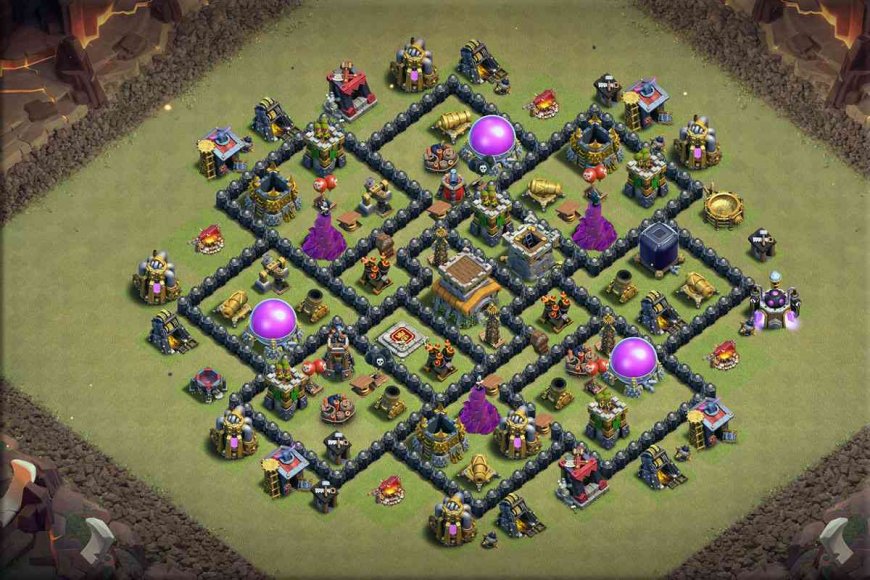 Powerful TH8 War Base for Ultimate Defense - 2025