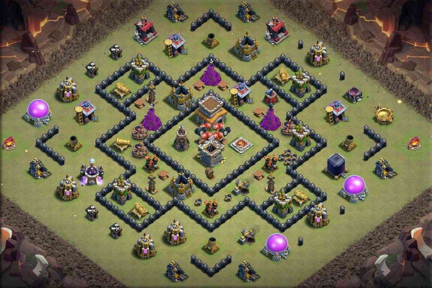 Hard to Beat TH8 War Base Design - 2025