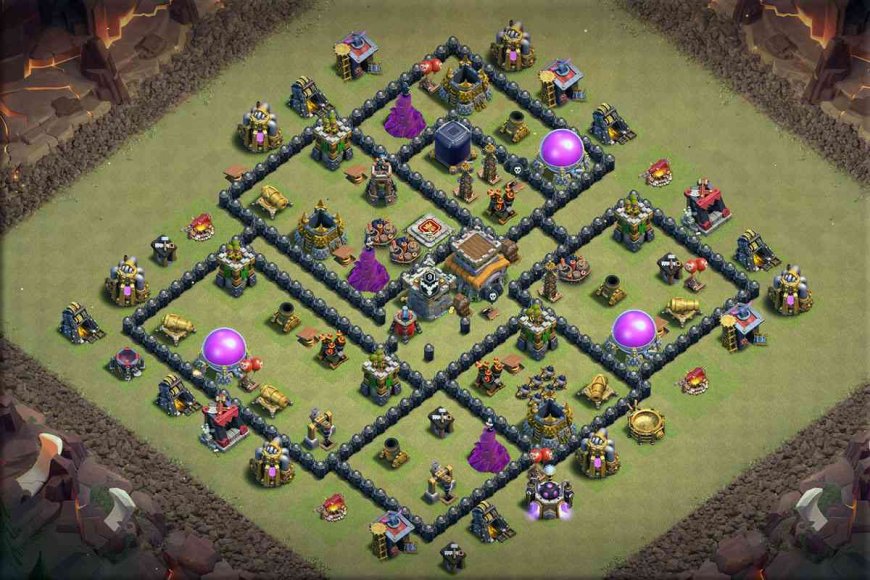 Unbeatable TH8 War Base Layout - 2025