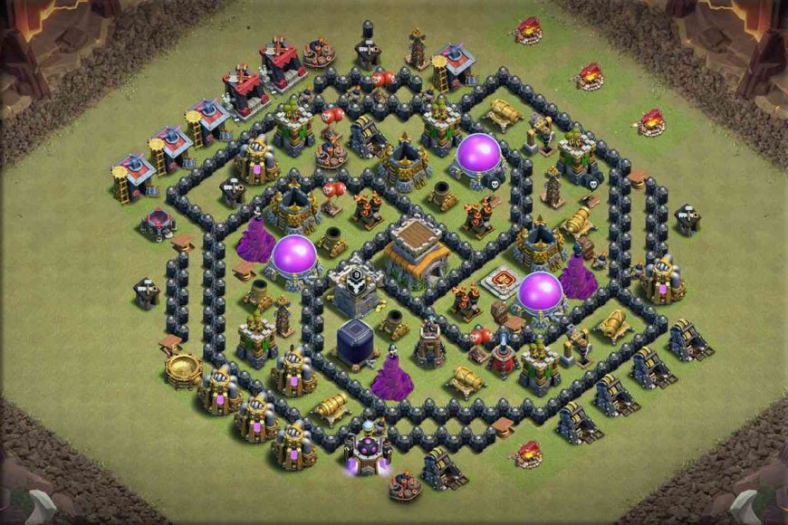 Powerful TH8 Base Design for Perfect Defense - 2025