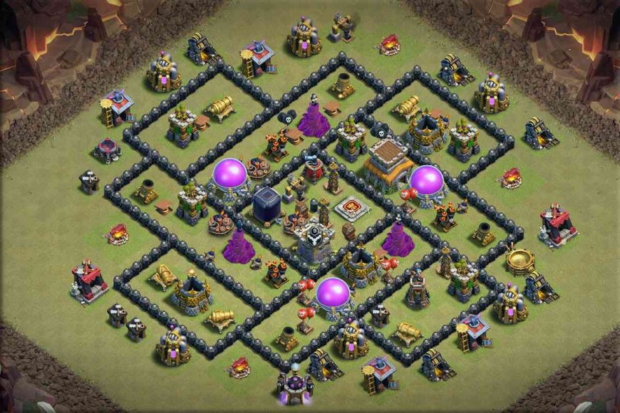 Powerful TH8 War Base Layout After Update - 2025