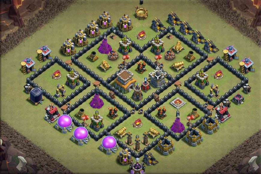 Best TH8 Base Layout for CoC Wars and CWL - 2025