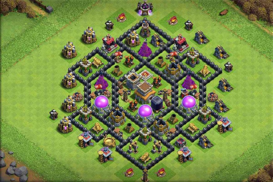 Best CoC TH8 Trophy Base for Serious Players - ClashCodes