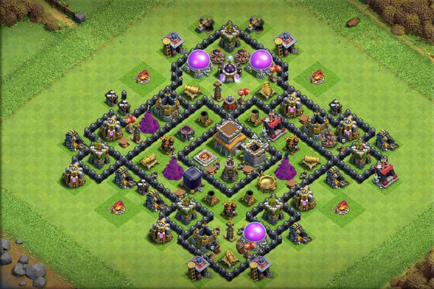 TH8 Trophy Base Layout for Optimal Defense - ClashCodes