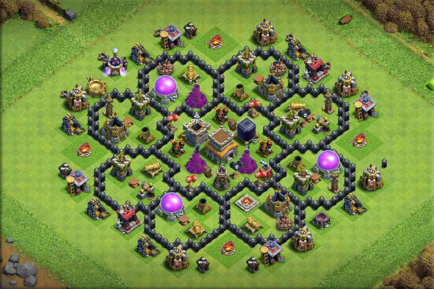 TH8 Farming Hybrid Base Anti Air Design - 2025