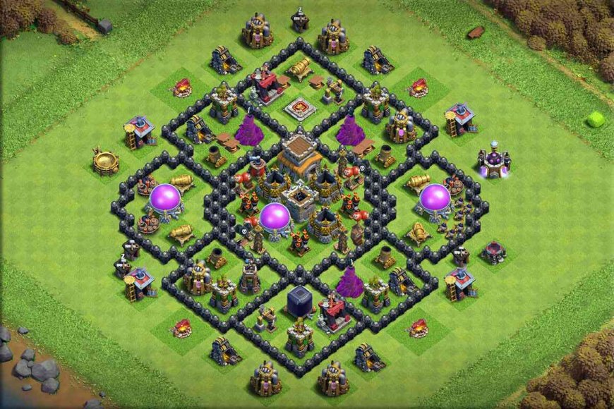 Best TH8 Hybrid Layout for Loots and Trophy Defense - 2025