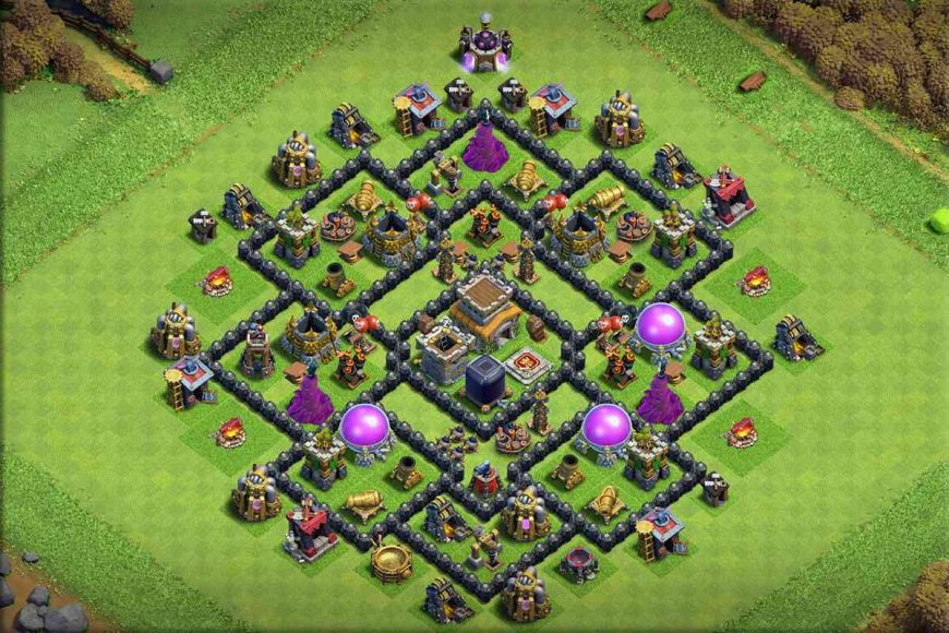 TH8 Hybrid Base Design with Strong Anti Air Defense - 2026