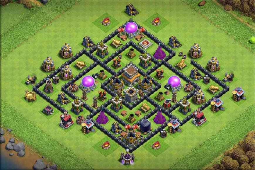 High Defense TH8 Base with Link Hybrid Layout - 2025