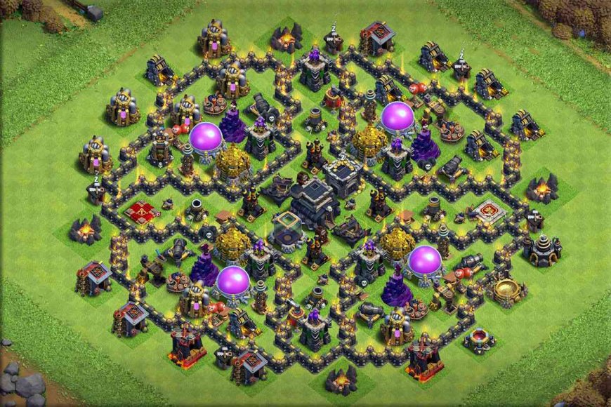 TH9 Farming Base Anti Everything #11 - Town Hall Base Link, Capital Layouts