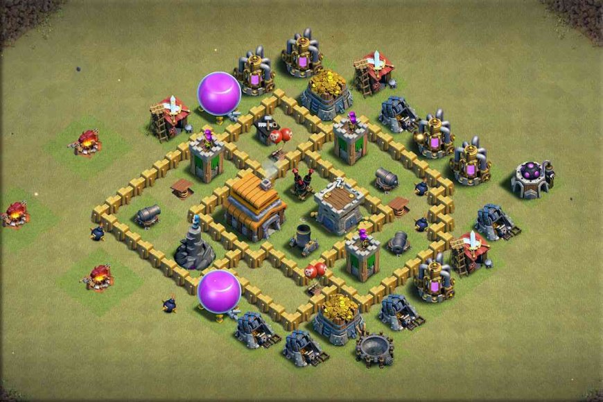 TH5 Best Base #5 - Town Hall Base Link, Capital Layouts