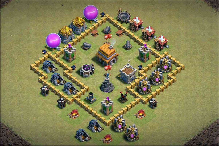 CoC TH5 Base Link #9 - Town Hall Base Link, Capital Layouts