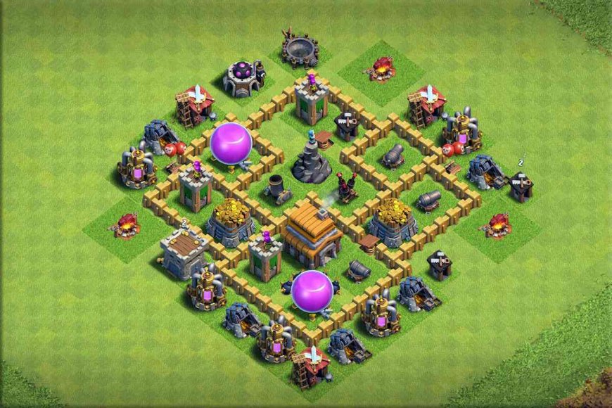 CoC TH5 Trophy #7 - Town Hall Base Link, Capital Layouts