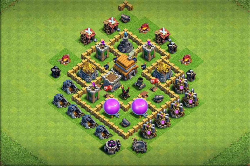 TH5 Trophy Base Layout #8 - Town Hall Base Link, Capital Layouts
