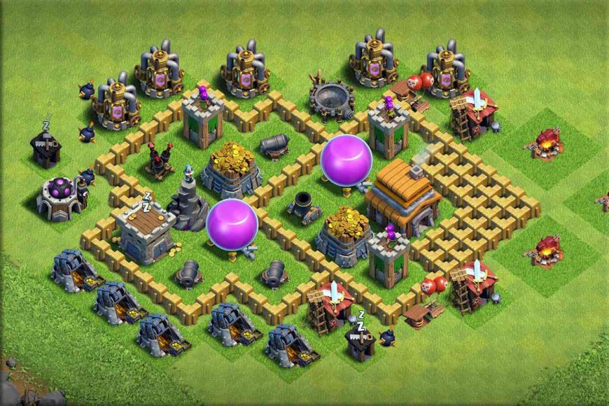 TH5 Base Layout Link #5 - Town Hall Base Link, Capital Layouts