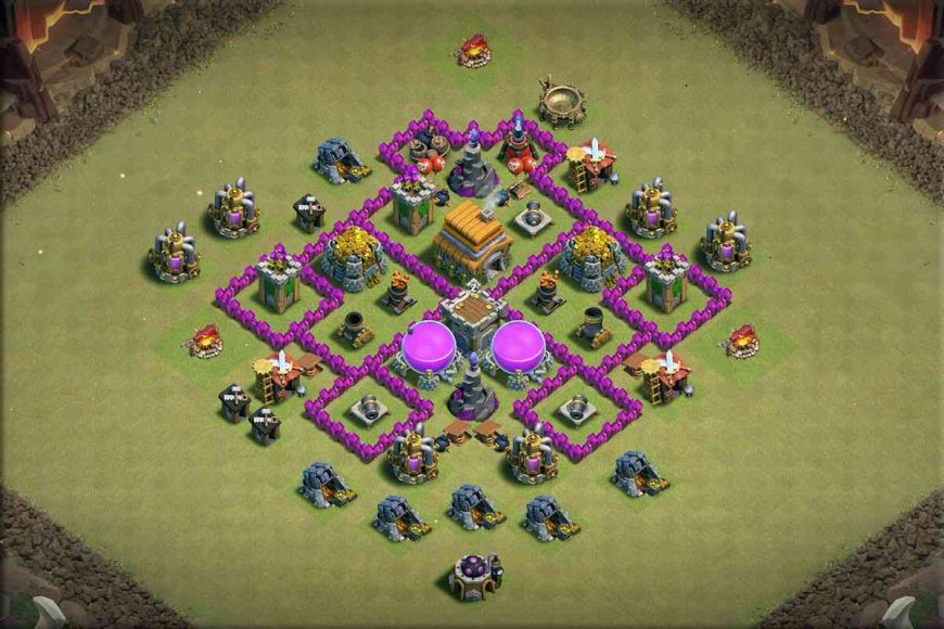 TH6 Base #12 - Town Hall Base Link, Capital Layouts