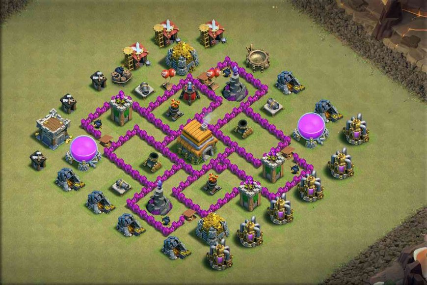 TH6 Base Layout #14 - Town Hall Base Link, Capital Layouts