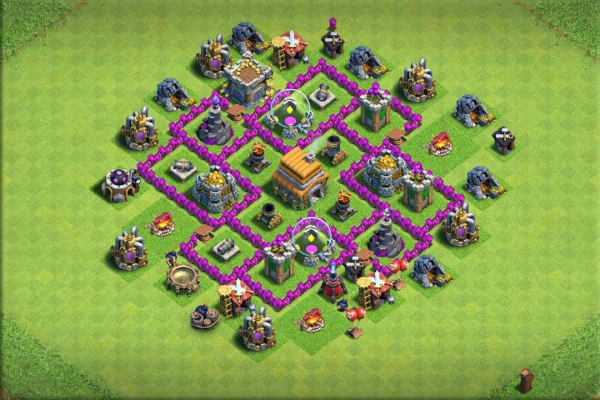 TH6 Farming Layout #4 - Town Hall Base Link, Capital Layouts